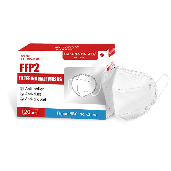 FFP2 Fold Flat Face Mask Ear Looped - Box of 20 – EM Services.ie
